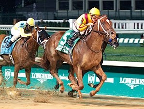 Hierro Overtakes Paynter in Derby Trial - BloodHorse