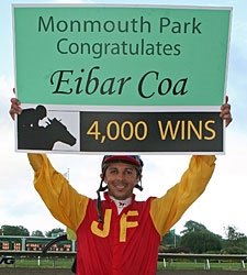 Jockey Eibar Coa Rides 4,000th Winner - BloodHorse