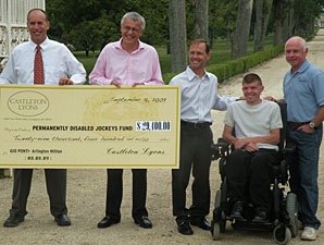 Castleton Lyons Presents Check to PDJF - BloodHorse