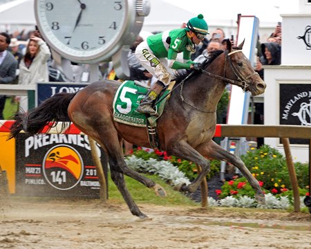 Exaggerator Turns the Tables, Wins Preakness - BloodHorse