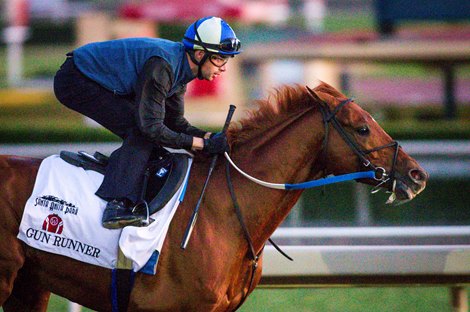 Gun Runner Solid in Santa Anita Work - BloodHorse