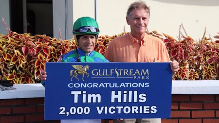 Trainer Hills Saddles 2,000th Career Winner - BloodHorse