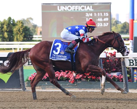 Jack Christopher Takes Command in Champagne Stakes - BloodHorse