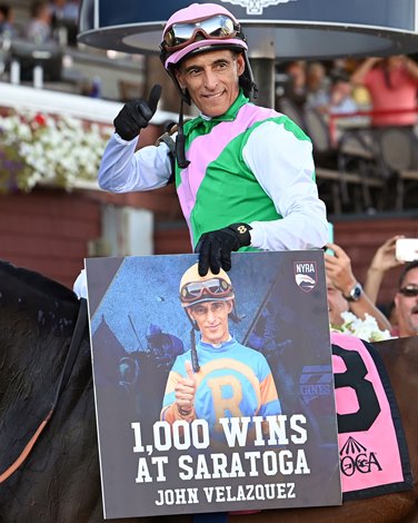 Saratoga Notebook: Velazquez Gets 1,000th Saratoga Win - BloodHorse
