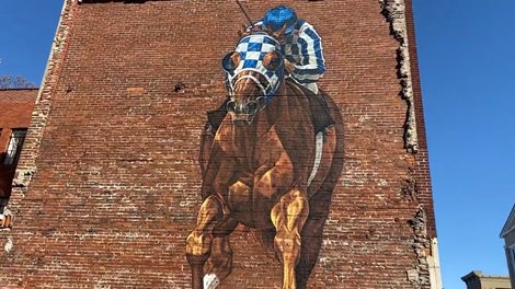 Equine Artist Jaime Corum on Secretariat Mural - Video - - BloodHorse
