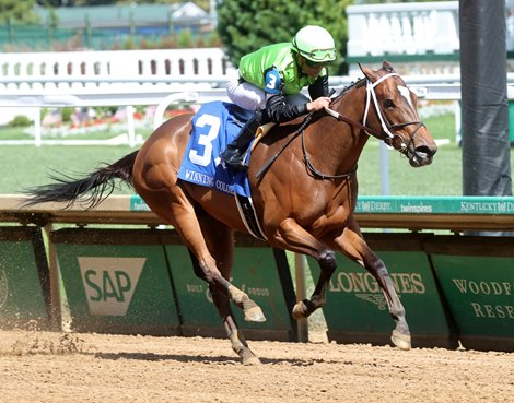 Clearly Unhinged Blazes to Victory in Winning Colors - BloodHorse