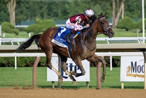 Tardy Break Doesn't Slow Thorpedo Anna in CCA Oaks - BloodHorse