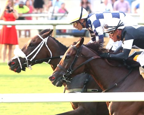 Moira Victorious as Canadian Champs Duel in Beverly D. - BloodHorse